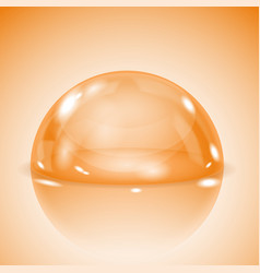 Gray glass dome shiny transparent semi sphere Vector Image