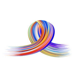 Colorful flow poster transparent brushstroke wave Vector Image