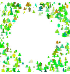 Random pine tree forest pattern background Vector Image