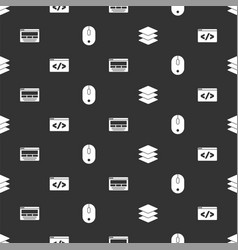 Set front end development ui or ux design layers Vector Image