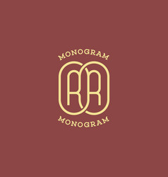 I-R or R-I monogram Royalty Free Vector Image - VectorStock
