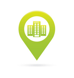 Building map pointer icon marker gps location Vector Image