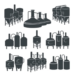 Brewery tank outline icon Royalty Free Vector Image