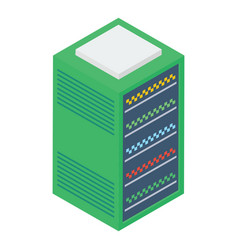 Data server rack Royalty Free Vector Image - VectorStock