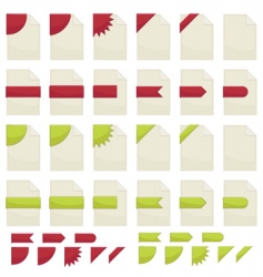 Folder tabs Royalty Free Vector Image - VectorStock