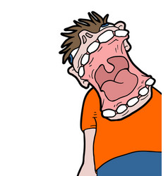 Ugly face Royalty Free Vector Image - VectorStock