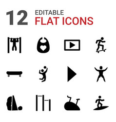 Active icons Royalty Free Vector Image - VectorStock