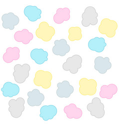 Cute soft kids style pattern background Royalty Free Vector