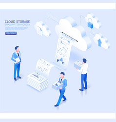 Collaborative consumption isometric flowchart Vector Image