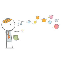 Flying Bird Stick Figure Vector Images (26)