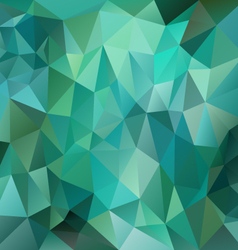 Blue green emerald polygon triangular pattern Vector Image