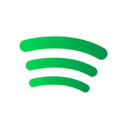 Spotify social media icon logo abstract symbol Vector Image
