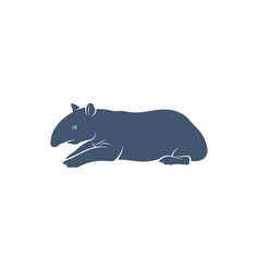 Tapir design creative logo Royalty Free Vector Image