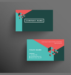 Corporate business card Royalty Free Vector Image