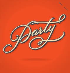 Party lettering Royalty Free Vector Image - VectorStock