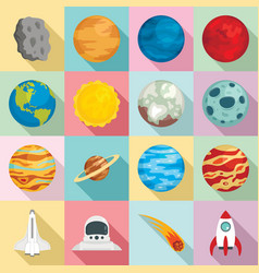 Jupiter planet icon outline style Royalty Free Vector Image