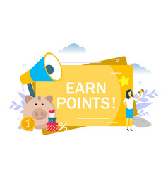 Cash back reward program concept Royalty Free Vector Image