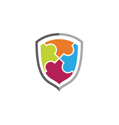 Community family care people logo Royalty Free Vector Image