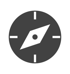 Compass pointing east Royalty Free Vector Image