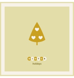 Winter tree frame Royalty Free Vector Image - VectorStock