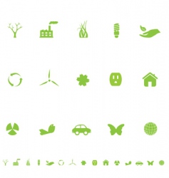 Icon eco tree Royalty Free Vector Image - VectorStock