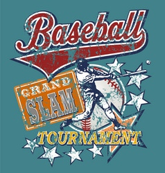 Baseball Grandslam tournament Royalty Free Vector Image