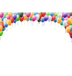 Balloons header template Royalty Free Vector Image