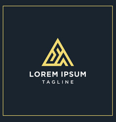 Sa triangle logo Royalty Free Vector Image - VectorStock