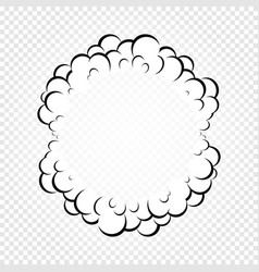 Isolated cartoon speech bubbles frames smoke Vector Image