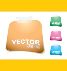 Square tag red Royalty Free Vector Image - VectorStock