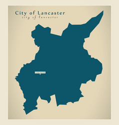 Modern map - lancashire county with districts Vector Image