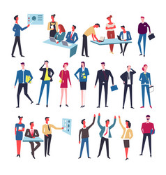 Business team set Royalty Free Vector Image - VectorStock