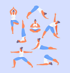 Yoga class Royalty Free Vector Image - VectorStock