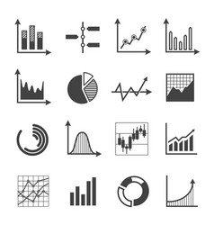 Machine learning line web glyph icons Royalty Free Vector