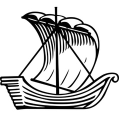 Ancient Greek boat Royalty Free Vector Image - VectorStock