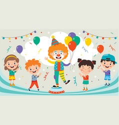 Funny clown Royalty Free Vector Image - VectorStock