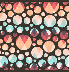 Abstract monochrome circles seamless pattern Vector Image