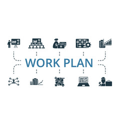 Planning icon monochrome simple project Royalty Free Vector