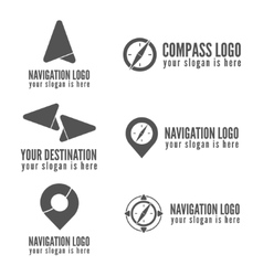 Compass Label Set Royalty Free Vector Image - VectorStock