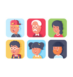 People set Royalty Free Vector Image - VectorStock