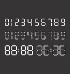 Set of digital numbers Royalty Free Vector Image