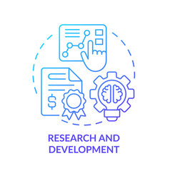Research and development concept icon Royalty Free Vector