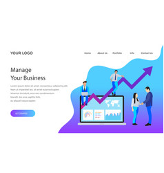 Business performance Royalty Free Vector Image