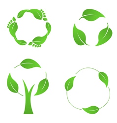 Recycling symbols set Royalty Free Vector Image