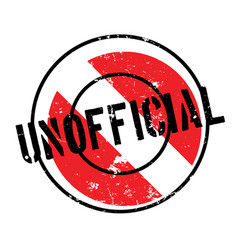 Unofficial rubber stamp Royalty Free Vector Image