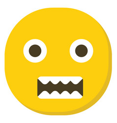 Puffed out cheeks emoticon Royalty Free Vector Image