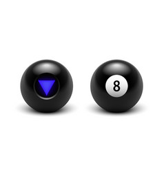 Magic 8 ball eight isolated Royalty Free Vector Image