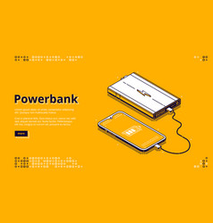 Simple power bank Royalty Free Vector Image - VectorStock
