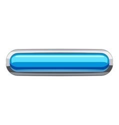 White rectangular button icon cartoon style Vector Image