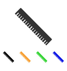 Vertical meter ruler Royalty Free Vector Image